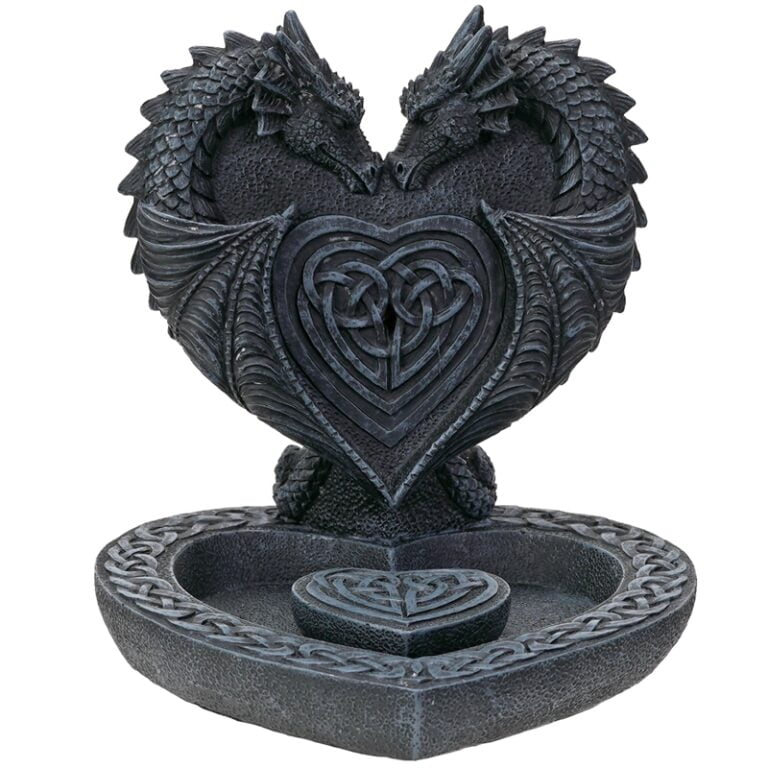 Dragon Heart Celtic Backflow Incense Burner - The Zen Shop