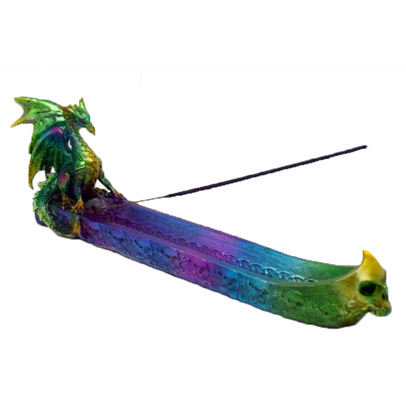 Multi Colour Dragon Incense Burner - The Zen Shop