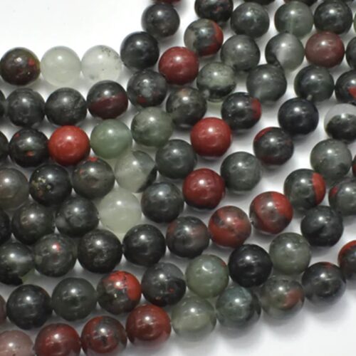 Bloodstone 8mm Round Beads - The Zen Shop