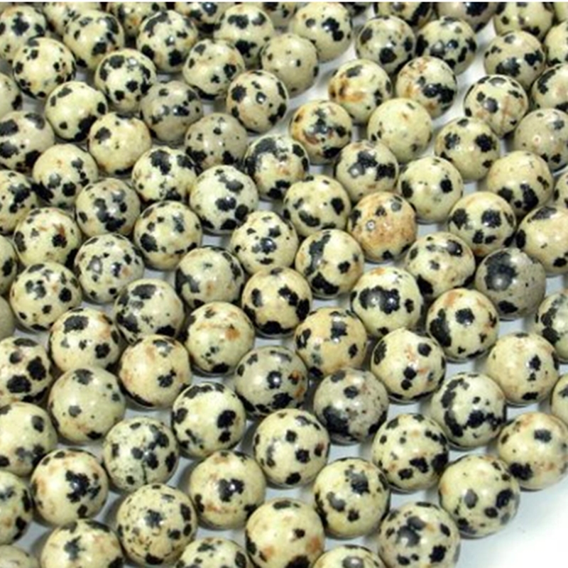 Dalmation Jasper 8mm Round Beads - The Zen Shop