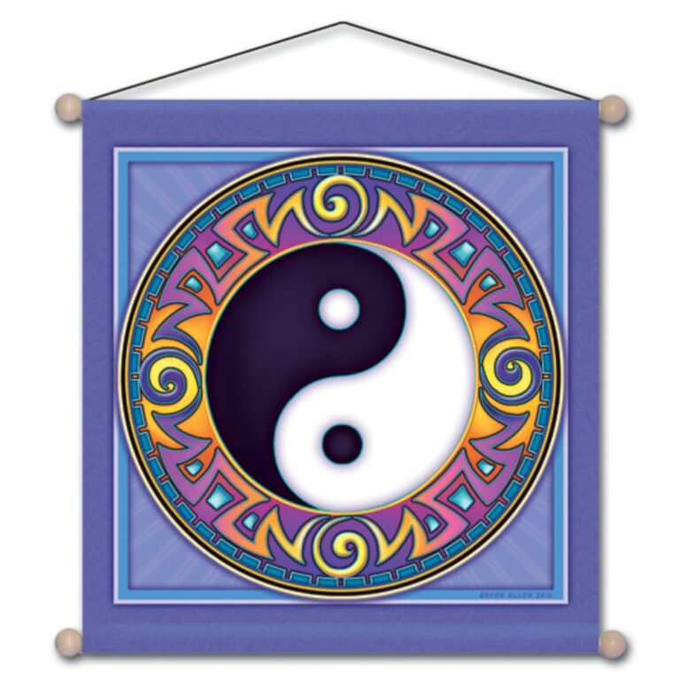 Yin Yang Banner Square - The Zen Shop