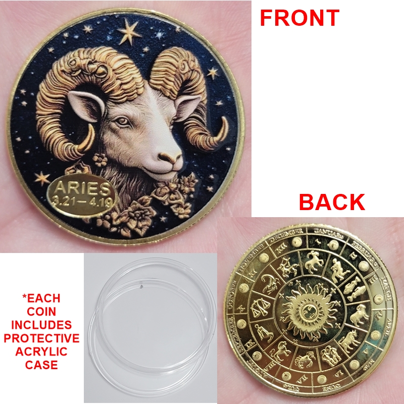 Aries Zodiac Coin - The Zen Shop